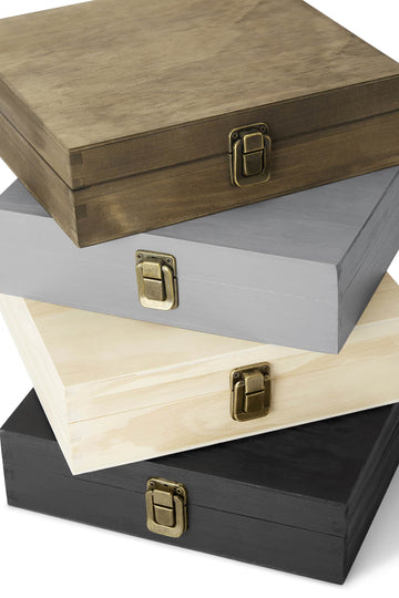 Wood Boxes | Laser-Ready Bulk Wood Boxes - 6 Sizes